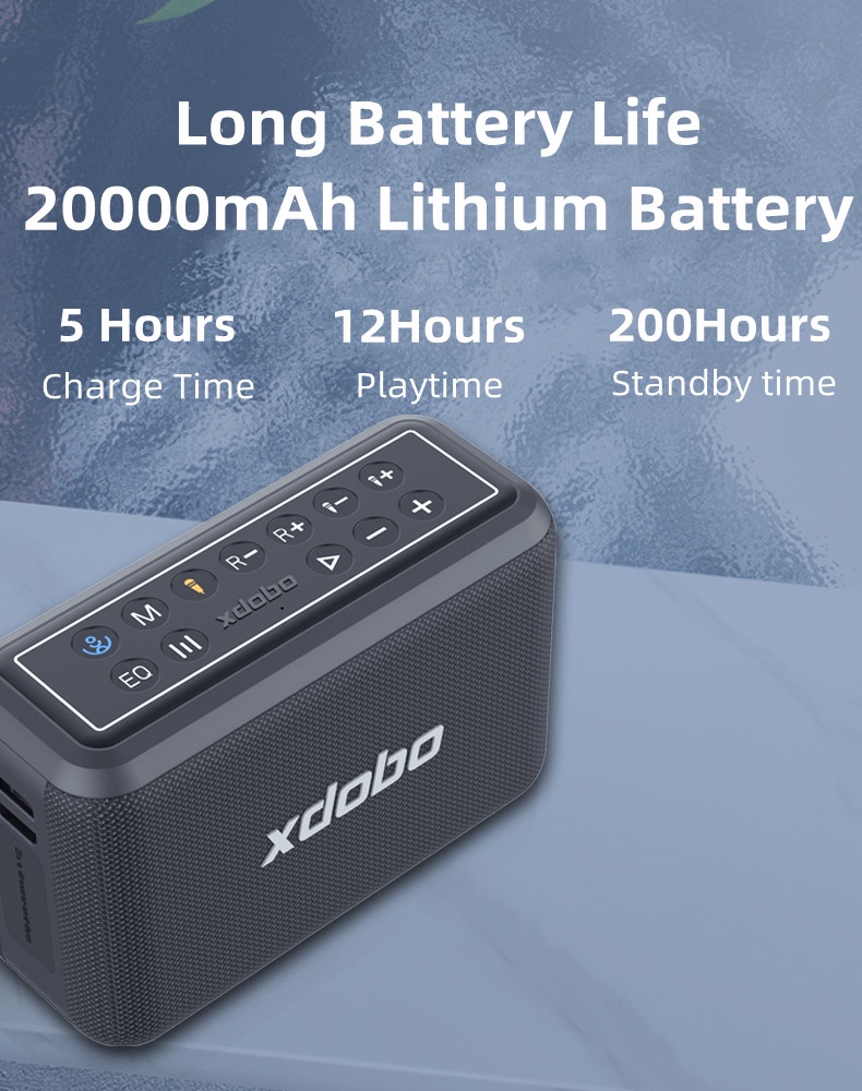 XDOBO X8 Pro 120W Wireless Karaoke Bluetooth Stereo Outdoor Audiophile Subwoofer Portable ...