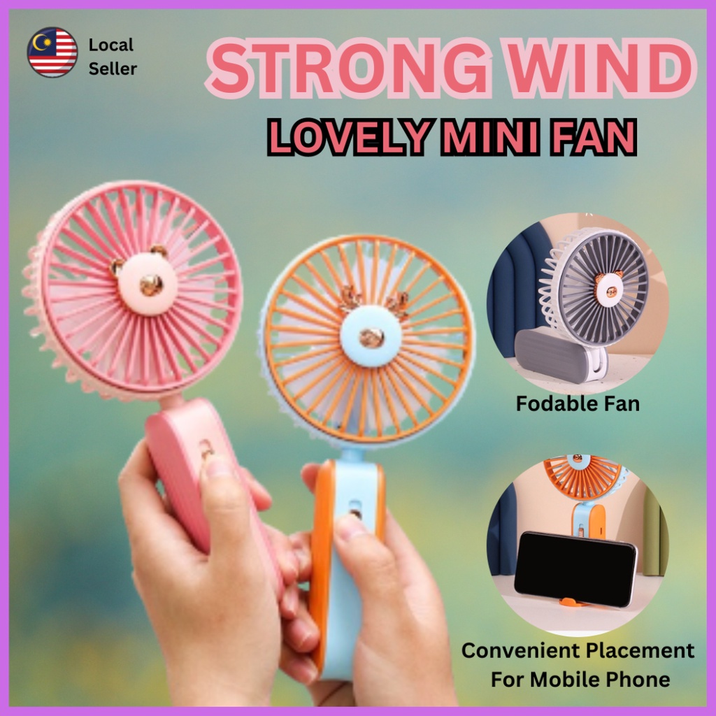 Kipas Mini Fan Mini Portable Hand Table Mini Clip Fan USB Charge ...