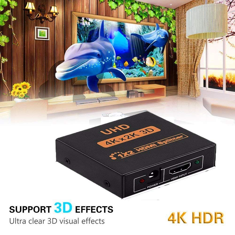 Local]HDMI Splitter1X2 4K*2K Full HD 1080p Video HDMI Switch Splitter ...