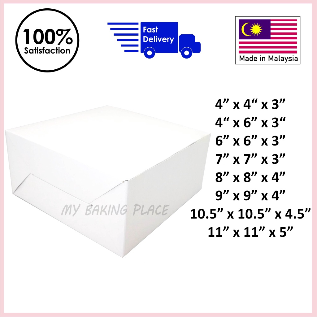 cake box kotak kek white talam box kotak kuih talam kotak kuih pizza ...
