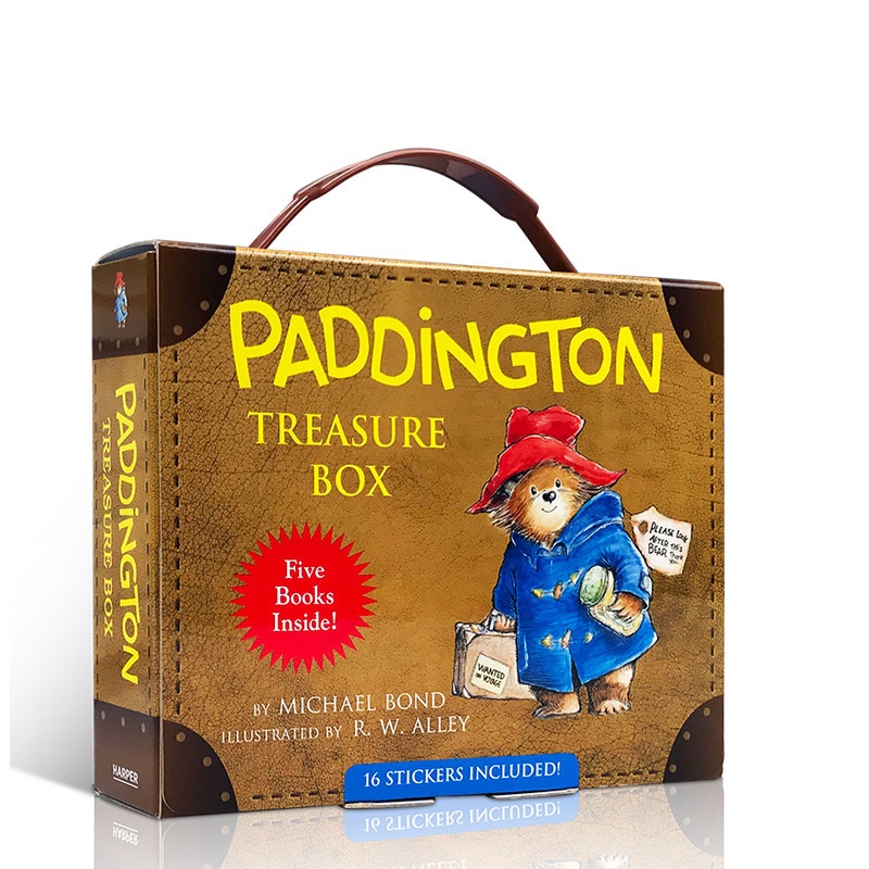 milu Original English Picture Book Paddington bear Treasure Box5Pcs ...