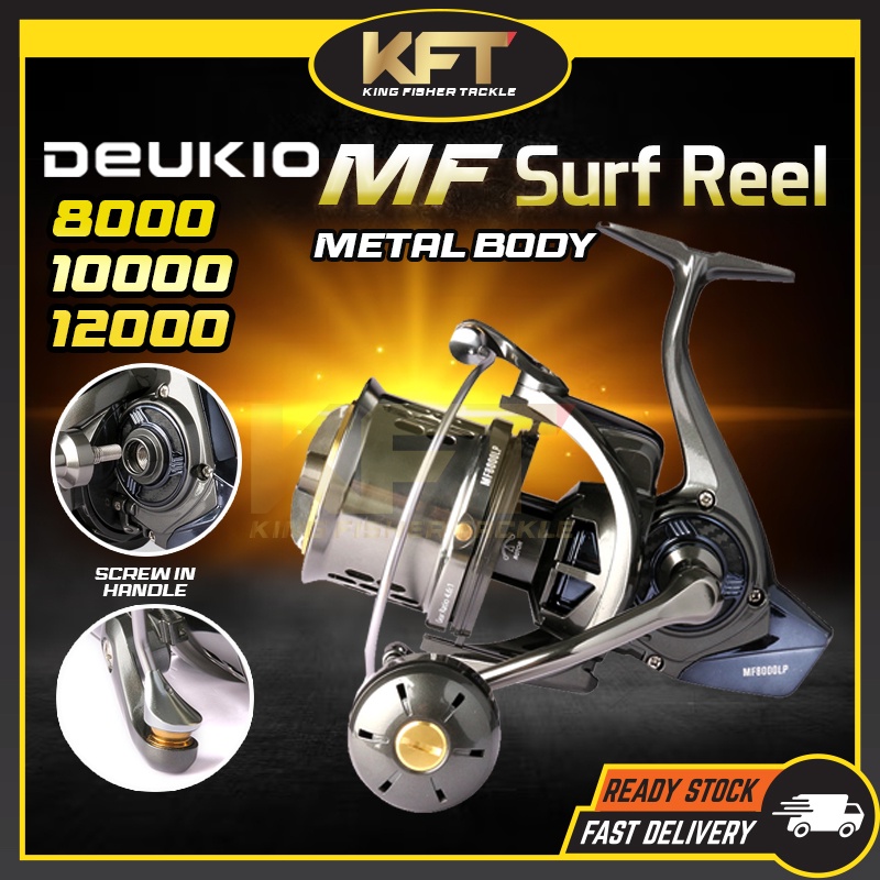 KFT DEUKIO MF long cast surf casting spinning fishing reel Mesin ...