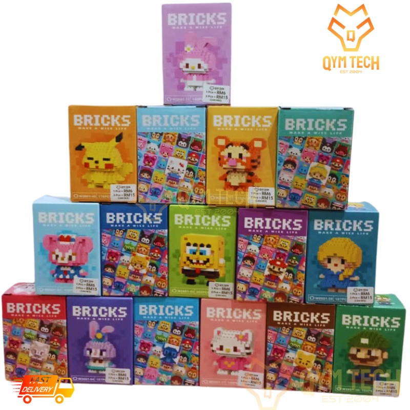 Nano Bricks Building Bolck Cute Cartoon | Shopee Malaysia