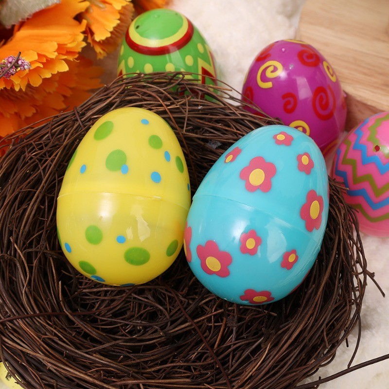 Candies Chocolate Fillable Easter Eggs - Easter Stuffable Colorful ...
