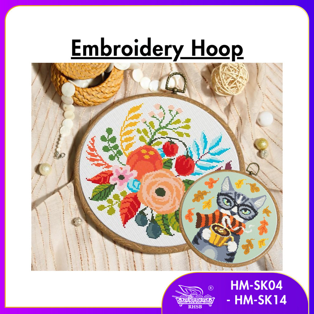 EMBROIDERY HOOPS / WOODEN CIRCLE CROSS STITCH / BAMBOO HOOP RING ...