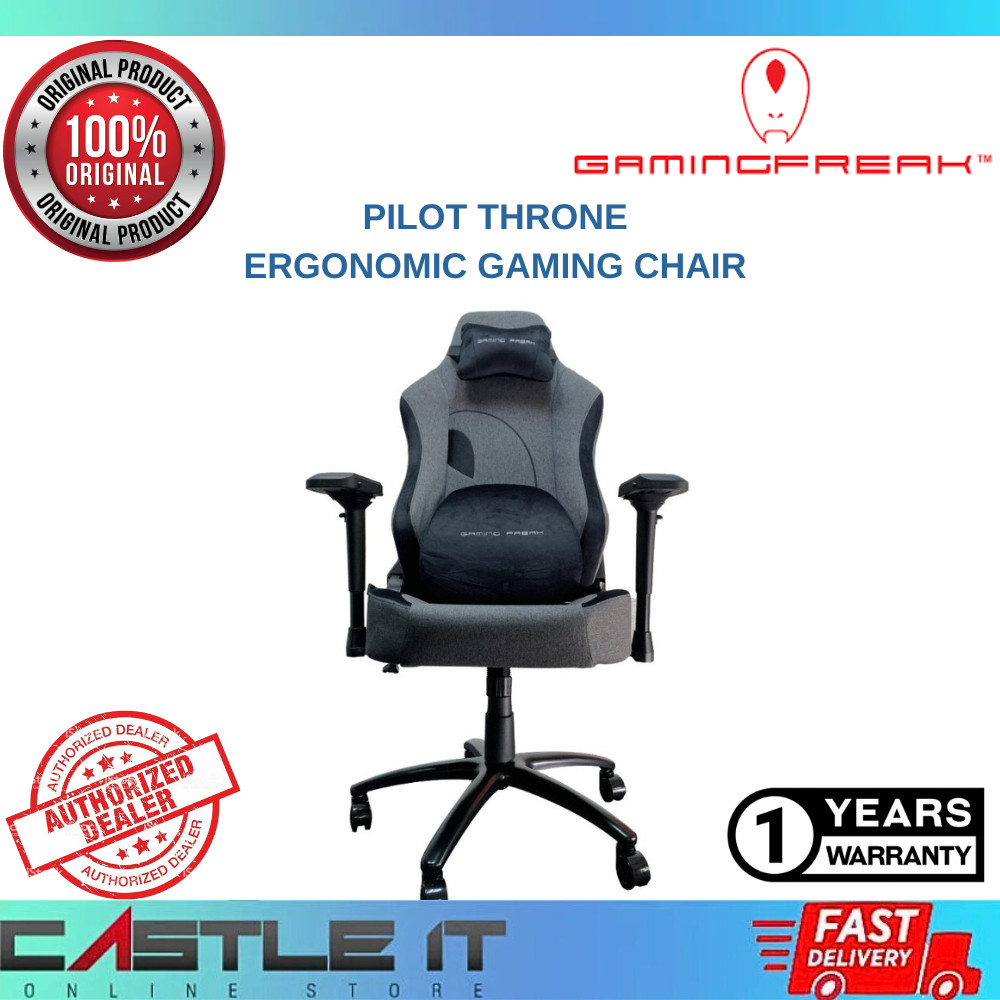 Gaming Freak Pilot Throne GF-GCPLT-BG Ergonomic Gaming Chair 4D ...