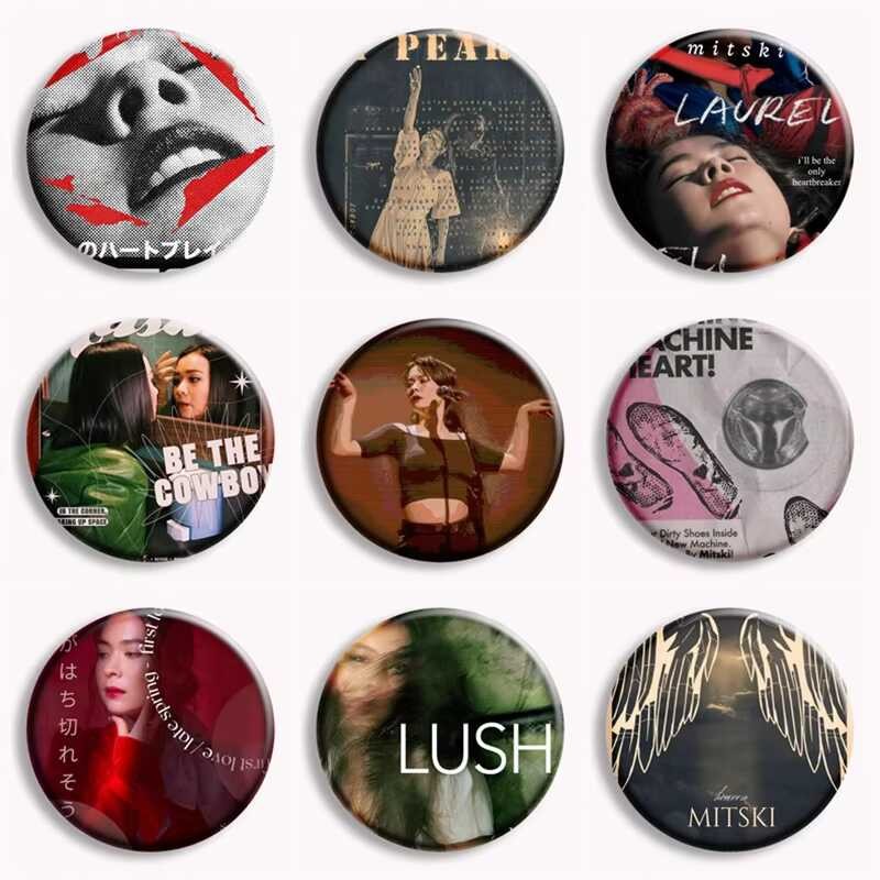 Pop Singer Mitski Album Cover Vintage Soft Button Pins Tv Girl Lush ...