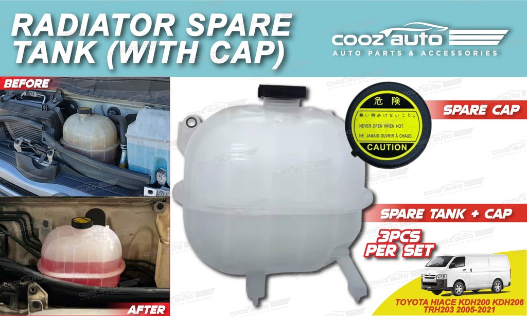 Toyota Hiace KDH200 KDH206 TRH203 2005 - 2021 Radiator Water Spare Tank ...
