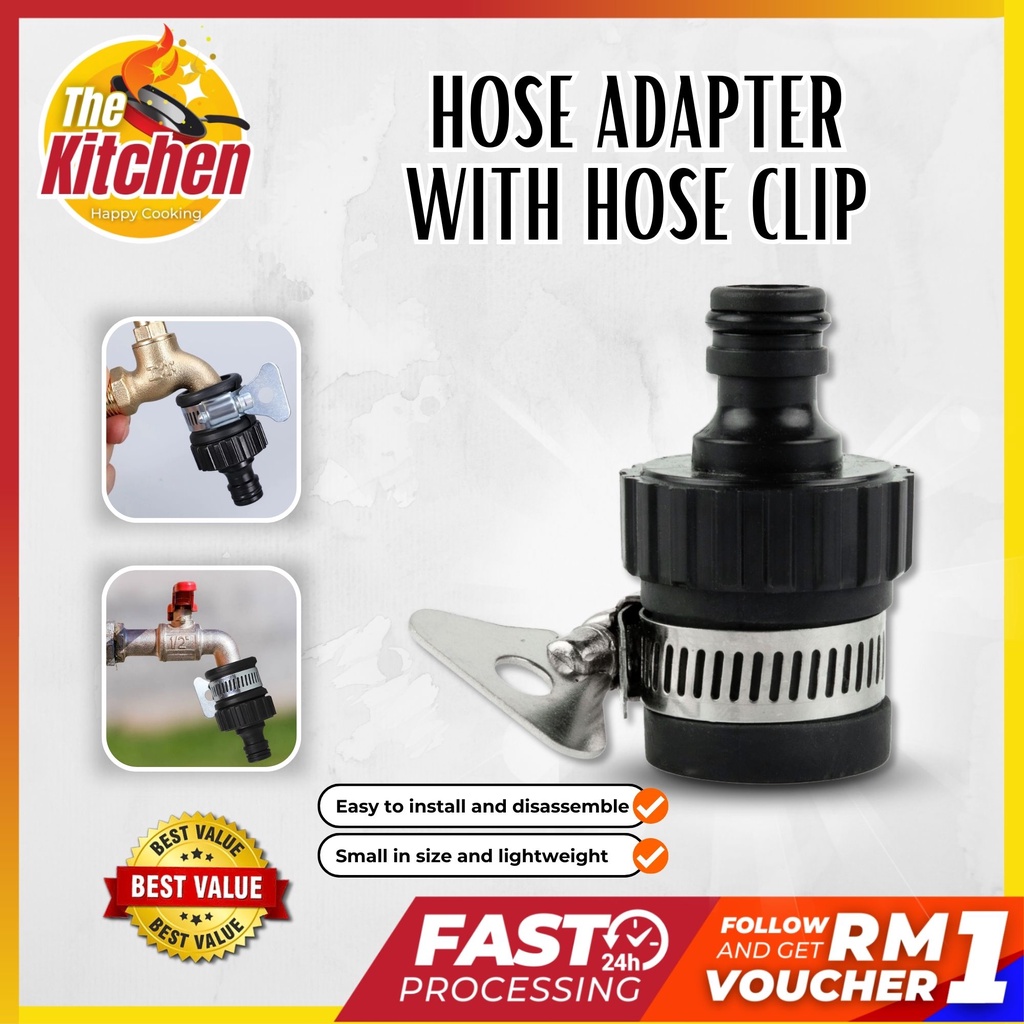 Multi Tap Connector With Hose Clamp Hose Adapter With Hose Clip Durable ...