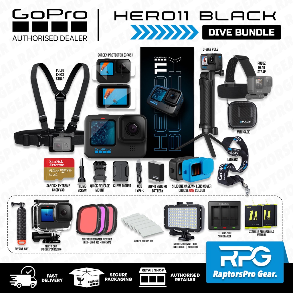 GoPro HERO11 / HERO 11 Black 5.3K60 10-Bit Video 27MP Photos GP2 ...