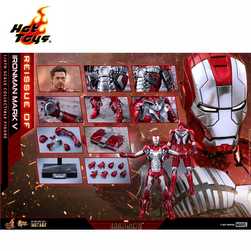 Hottoys HT 1/6 Iron Man MK5 MMS400D18 Iron Man 2 Marvel Anime Figur ...
