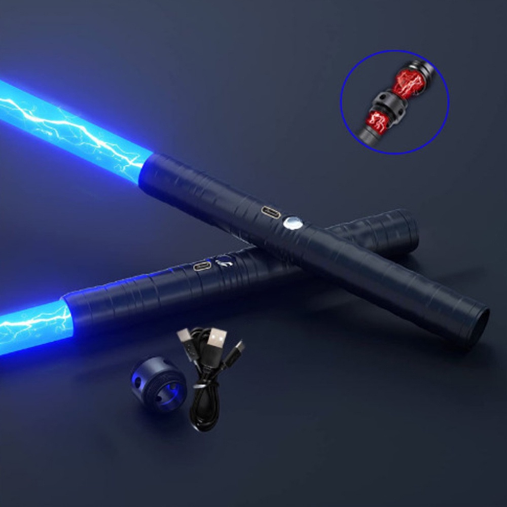 New Star Wars 2-in-1 RGB Lightsaber 7 Color Metal Lightsaber LED Flash ...