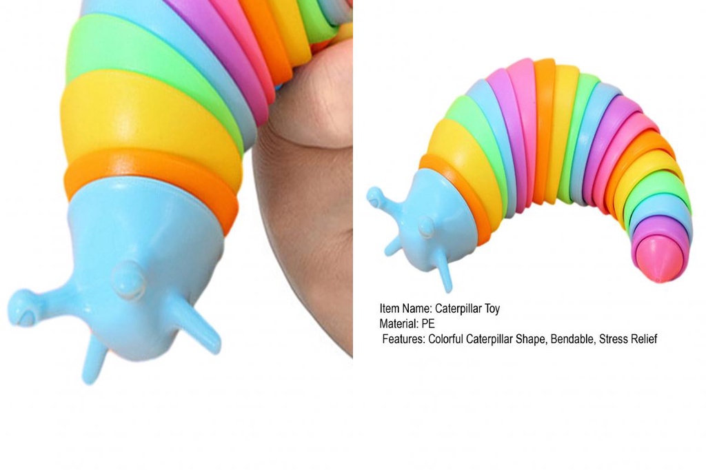 Portable Caterpillar Toy Colorful Caterpillar Shape Toy Colorful ...