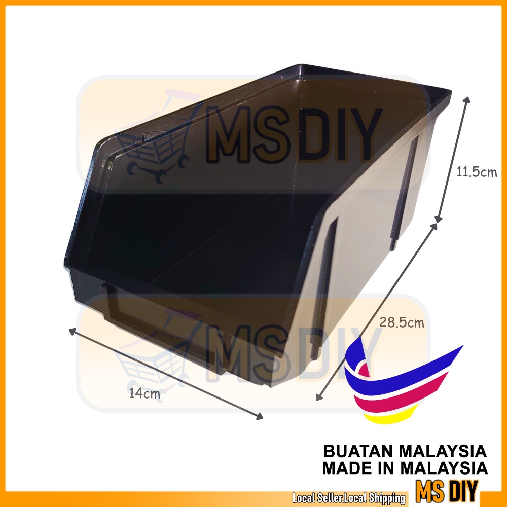 Hardware Spare Parts Storage Tray Tool Box Stackable Part Bin ...