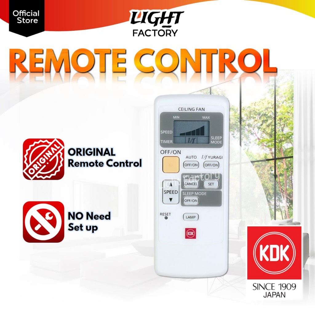 🔥NEW🔥KDK K14XF 56'' 3 Blades AC Motor Ceiling Fan with 3 Speeds Remote ...