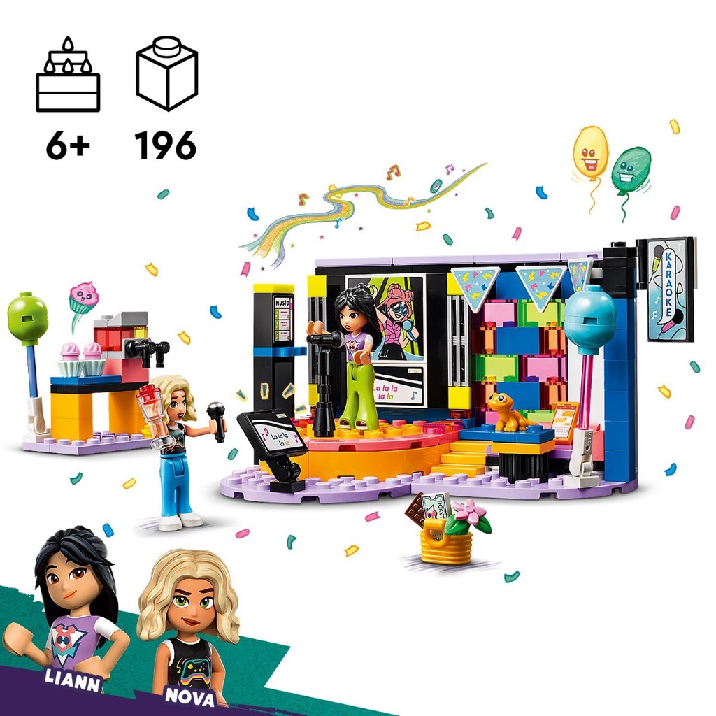 LEGO 42610 Friends Karaoke Music Party Building Toy Set (196 Pieces ...