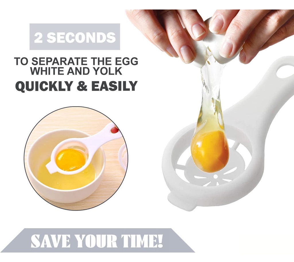 Egg Yolk Separator Egg White Filter Kitchen Baking Cooking Tool Egg ...