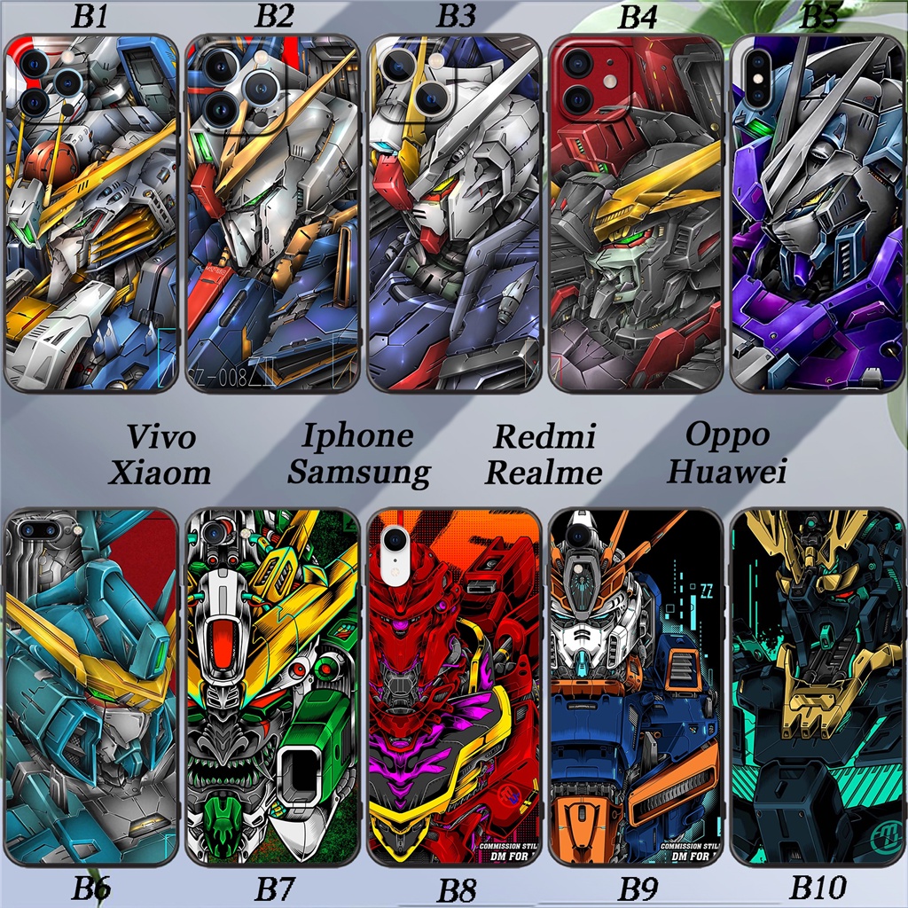 Gundam Cool Apple iPhone 15 PRO MAX PLUS Silicone Soft Cover Camera ...