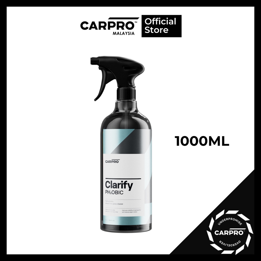 CARPRO Clarify Phobic (1L) - Instantly Hydrophobic Streak-Free Glass Cleaner | Shopee Malaysia