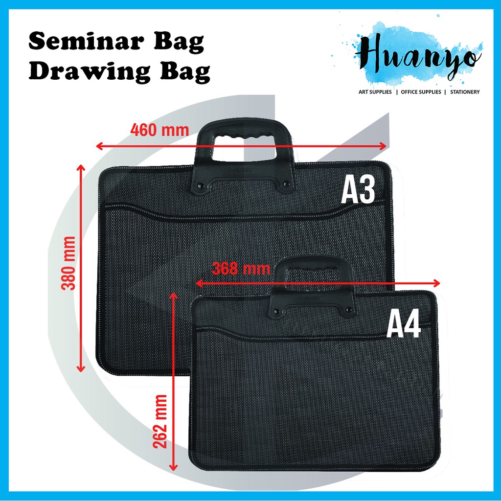 KOBEST A3 A4 Seminar Bags / Portfolio File Drawing Bag Drafting Bag ...