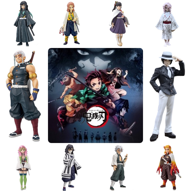 Handheld Slayer Demon Plush Dolls Tanjiro Zenitsu Inosuke Height 16cm ...
