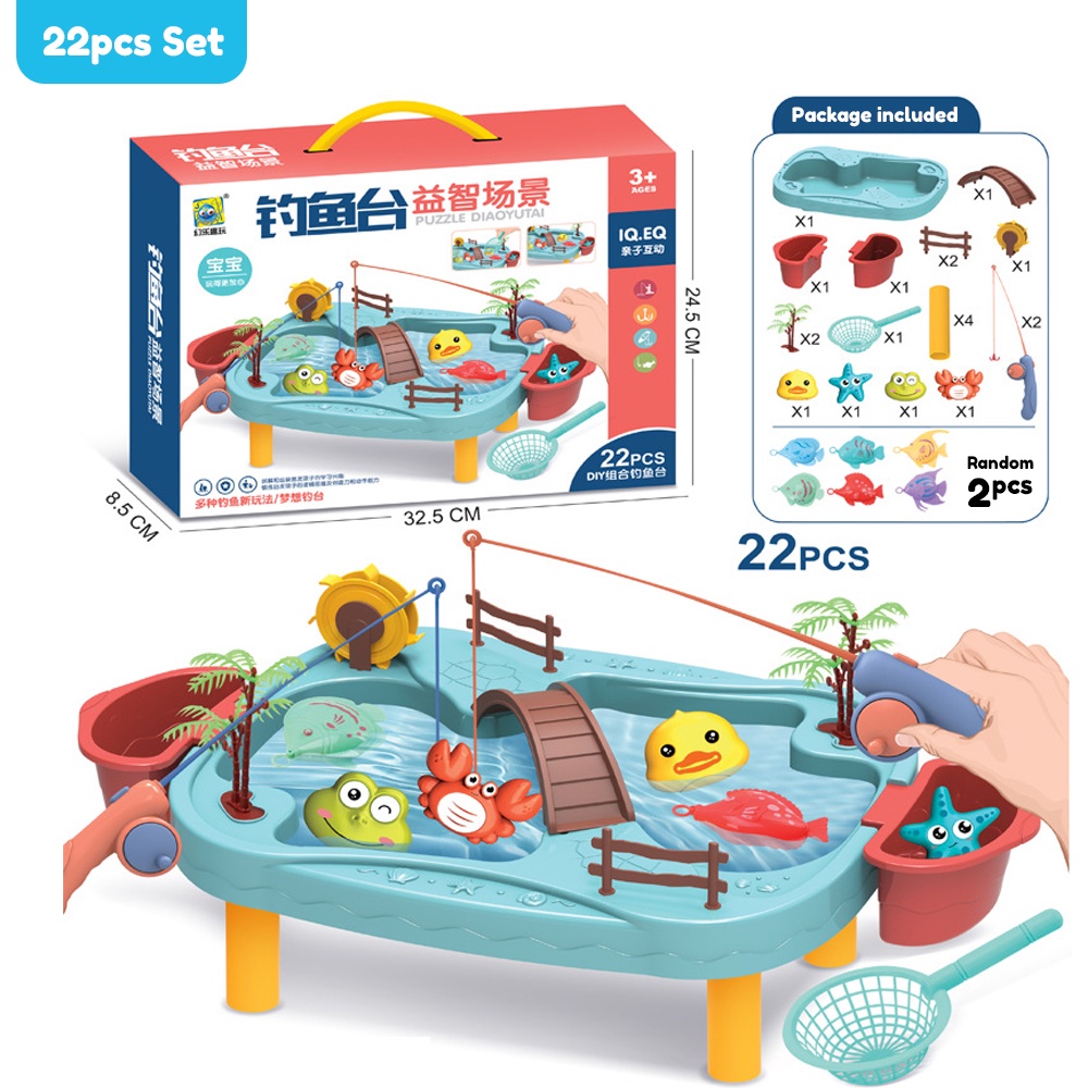 Realeos Giraffe Fish Water Electric Fishing Toy Kids Toys Table Net ...