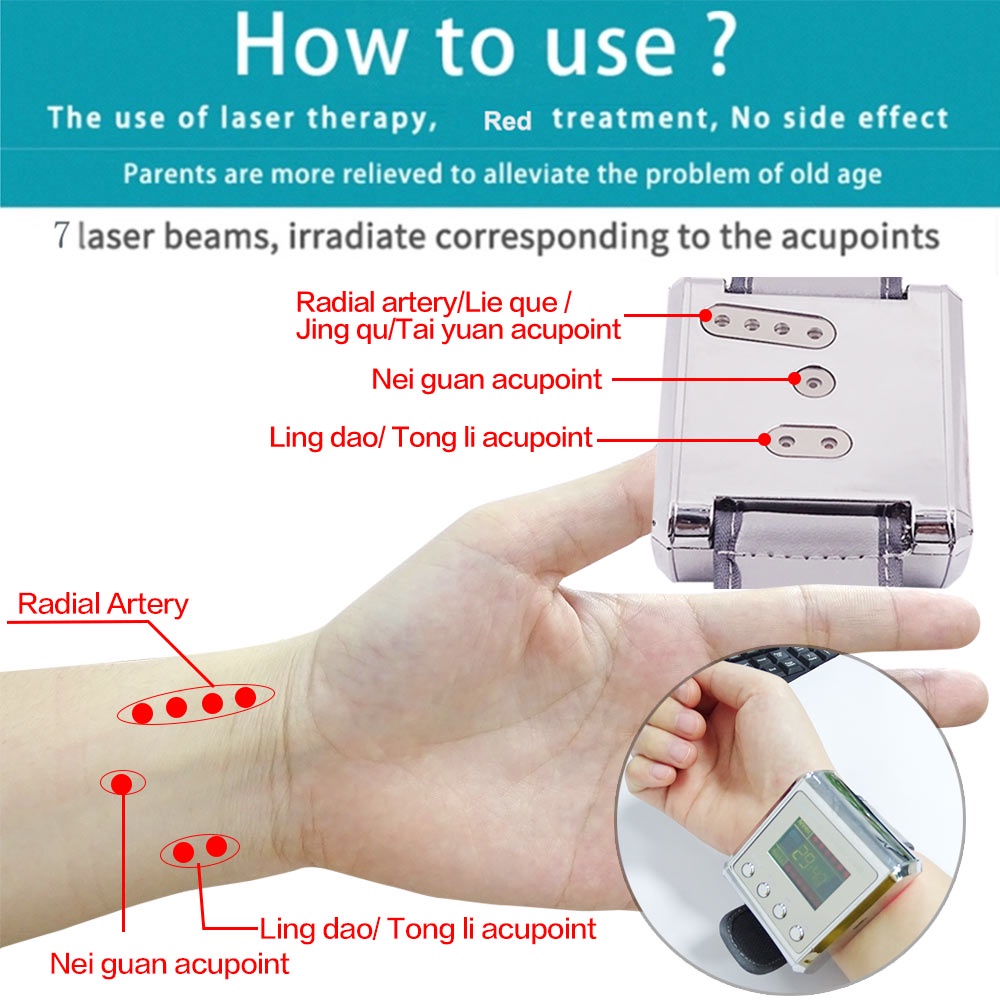 SALORIE Semiconductor Laser Treatment Instrument Four hole Therapy ...