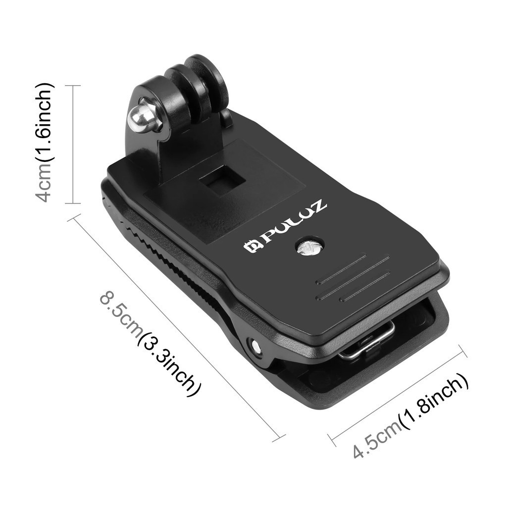 PULUZ 360 Degree Backpack Clip for GoPro/Action Camera | Shopee Malaysia