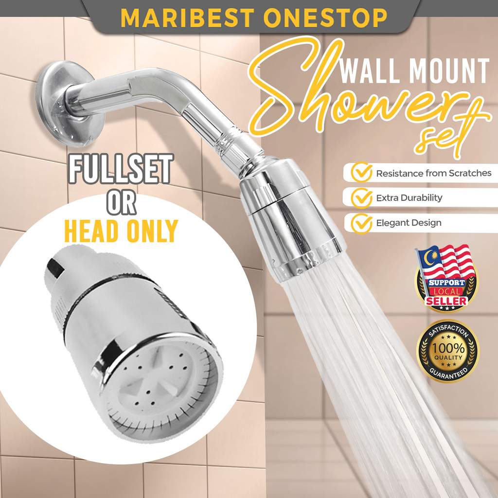 Elegant Wall Mounted Shower Full Set Shower Head Only Modern Italy Home ...
