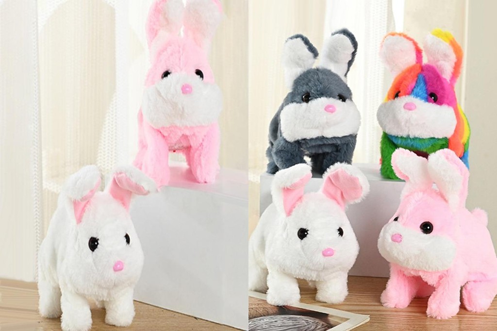 shopeestore| Family Fun Rabbit Toy Bunny Plush Electric Plush Rabbit ...