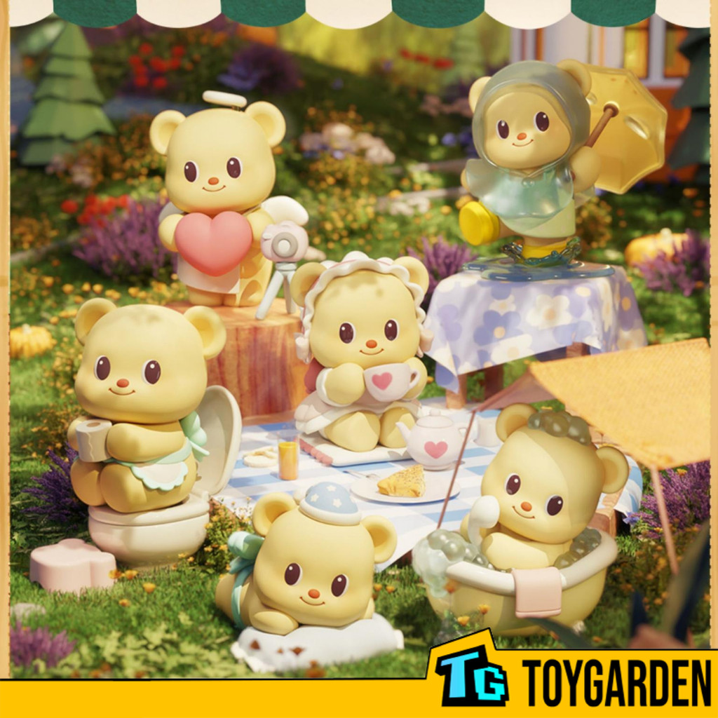 Plzdot X Butterbear Leisure Time Series Blind Box 黄油小熊“闲暇时光”系列盲盒 ...