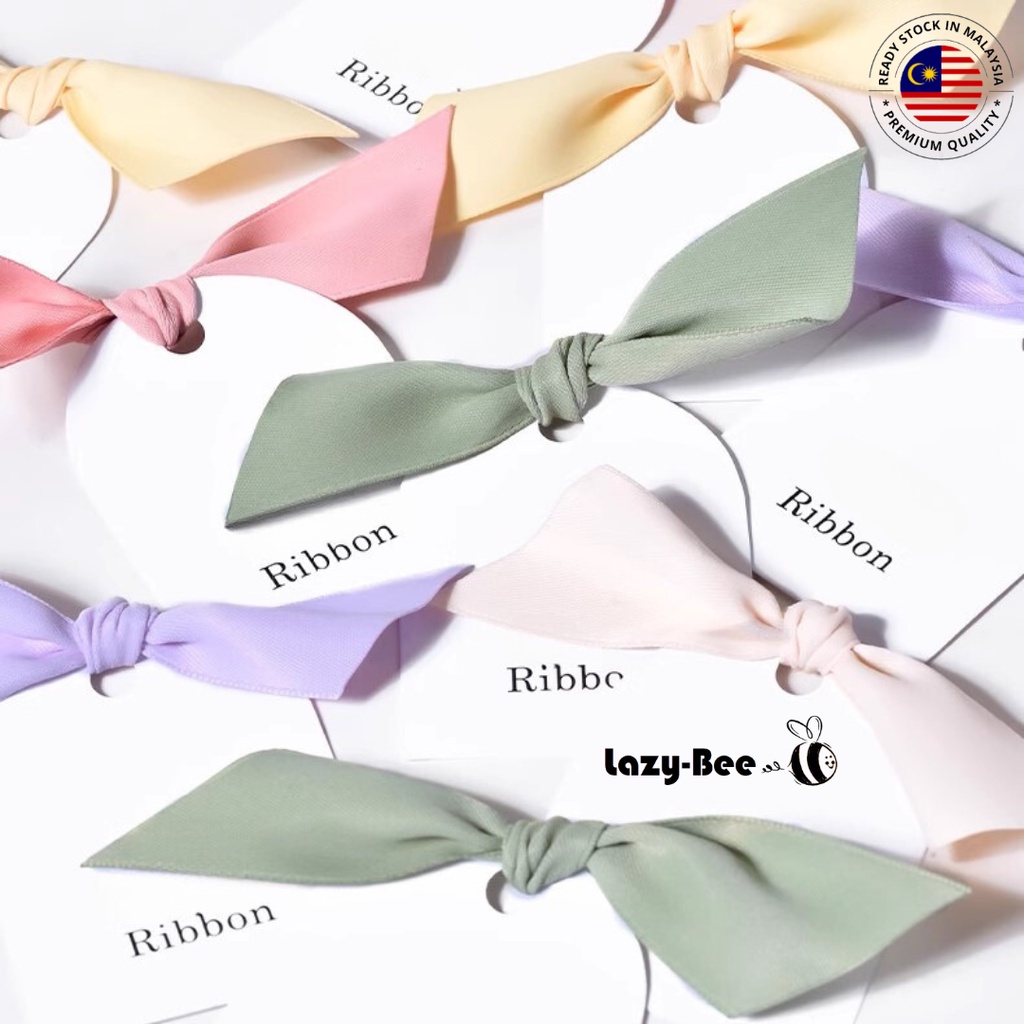 LAZY BEE 5 meter Premium Double Faced DULL MATTE Satin Ribbon Wedding ...