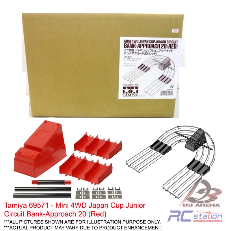 Tamiya Track #69571 - Mini 4WD Japan Cup Junior Circuit Bank-Approach ...