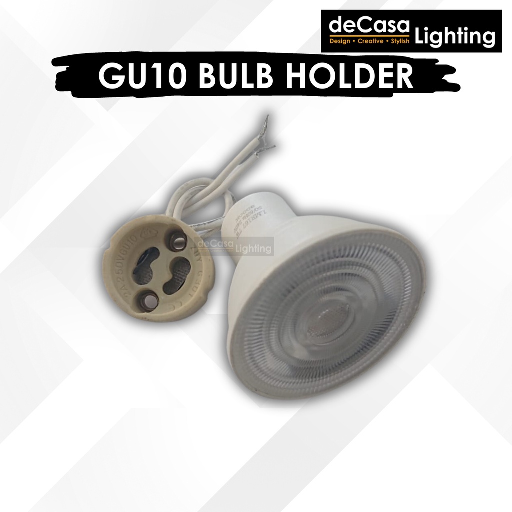 DECASA Lighting Eyeball Casing GU10 Lamp Holder Spotlight Case ...