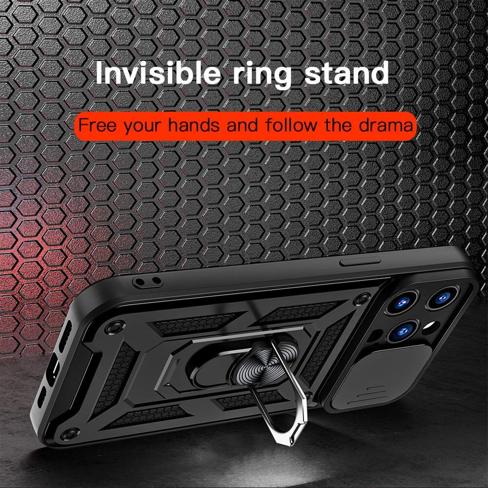 KEYSION Shockproof Case for iPhone 14 Pro Max 14 Plus Push Pull Camera ...