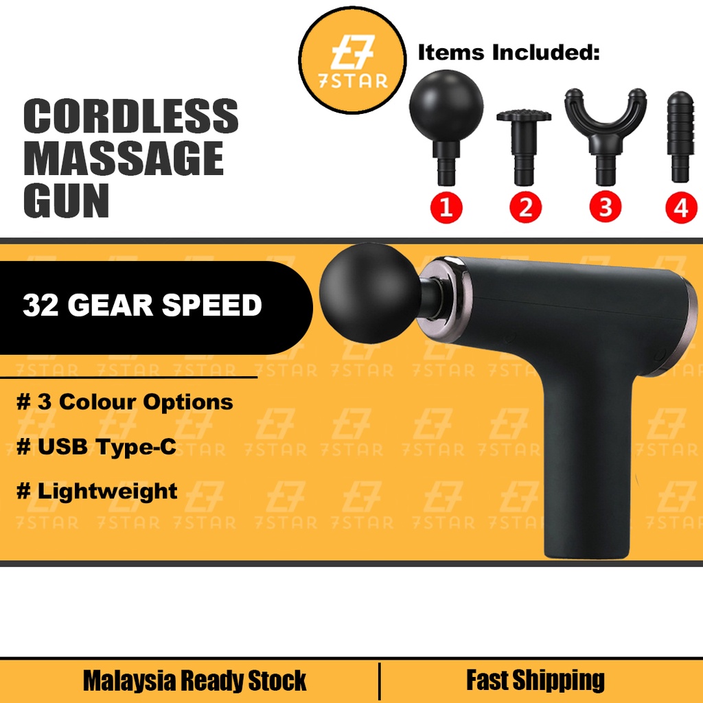 7star Mini Muscle Massage Gun Compact and Silent Portable Muscle ...