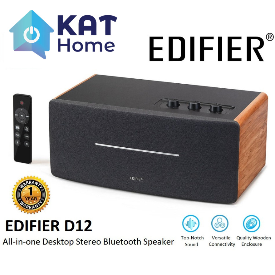 EDIFIER D12 ALL IN ONE SMALL POWERED DESKTOP BLUETOOTH SPEAKER WITH ...