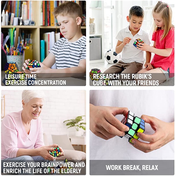 Qiyi Original Bundle 2x2 3x3 Skewb Megaminx 3x3 Pyramid Rubix Magic ...