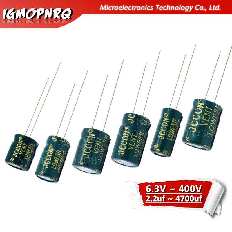 6.3V 10V 16V 25V 35V 50V High Frequency Low ESR Aluminum Capacitor 100UF 220UF 330UF 470UF 680UF ...