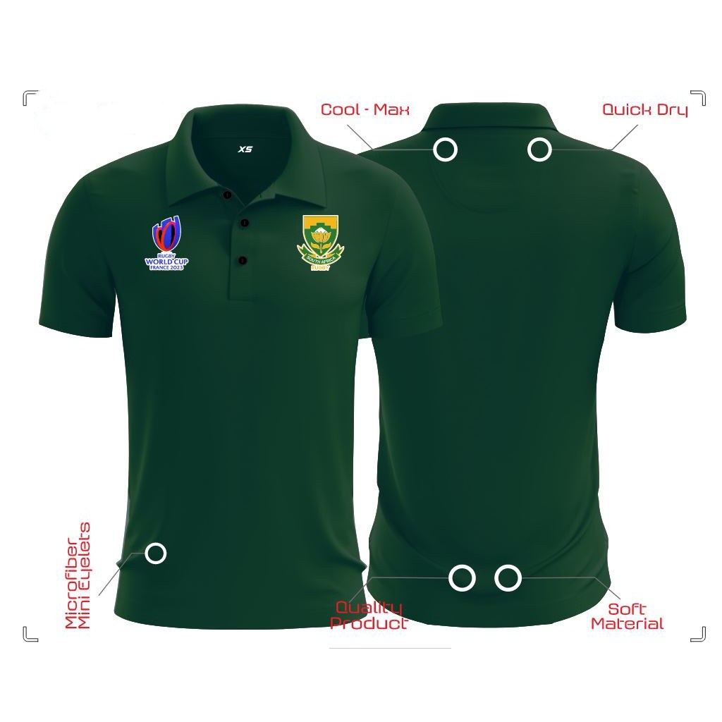 South Africa Springboks Rugby WC France 2023 DX1 Travel Jersey Rugby ...