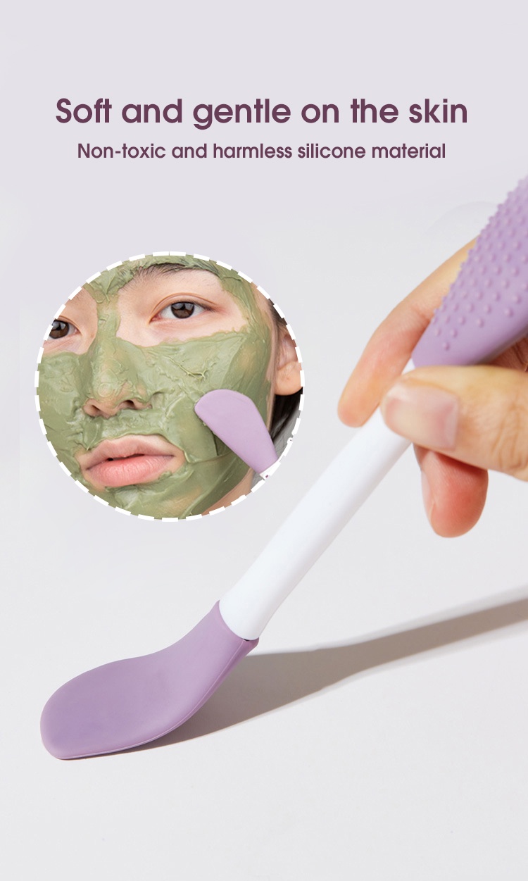 2 In 1 Silicone Facial Cleansing & Mask Brush Tool Scrub Pore Blackhead ...