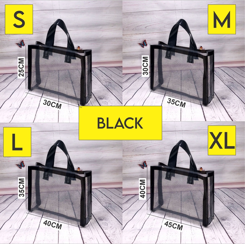 BC Beg Lut Sinar Bahan PVC Tanpa Kalis Air Plastik Bag Door Gift ...