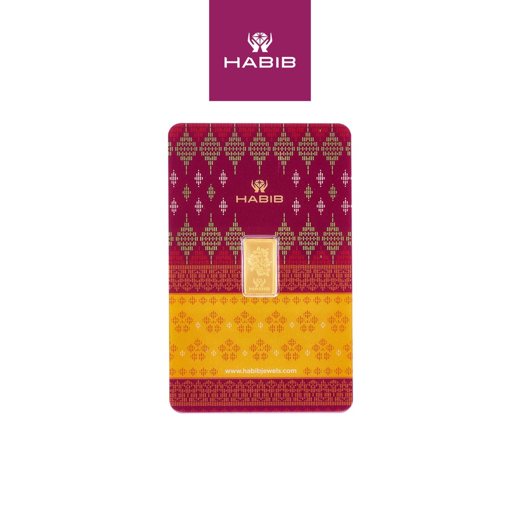 HABIB 0.5g 999.9 Gold Bar (Songket) Manufactured By LBMA Goods Delivery ...