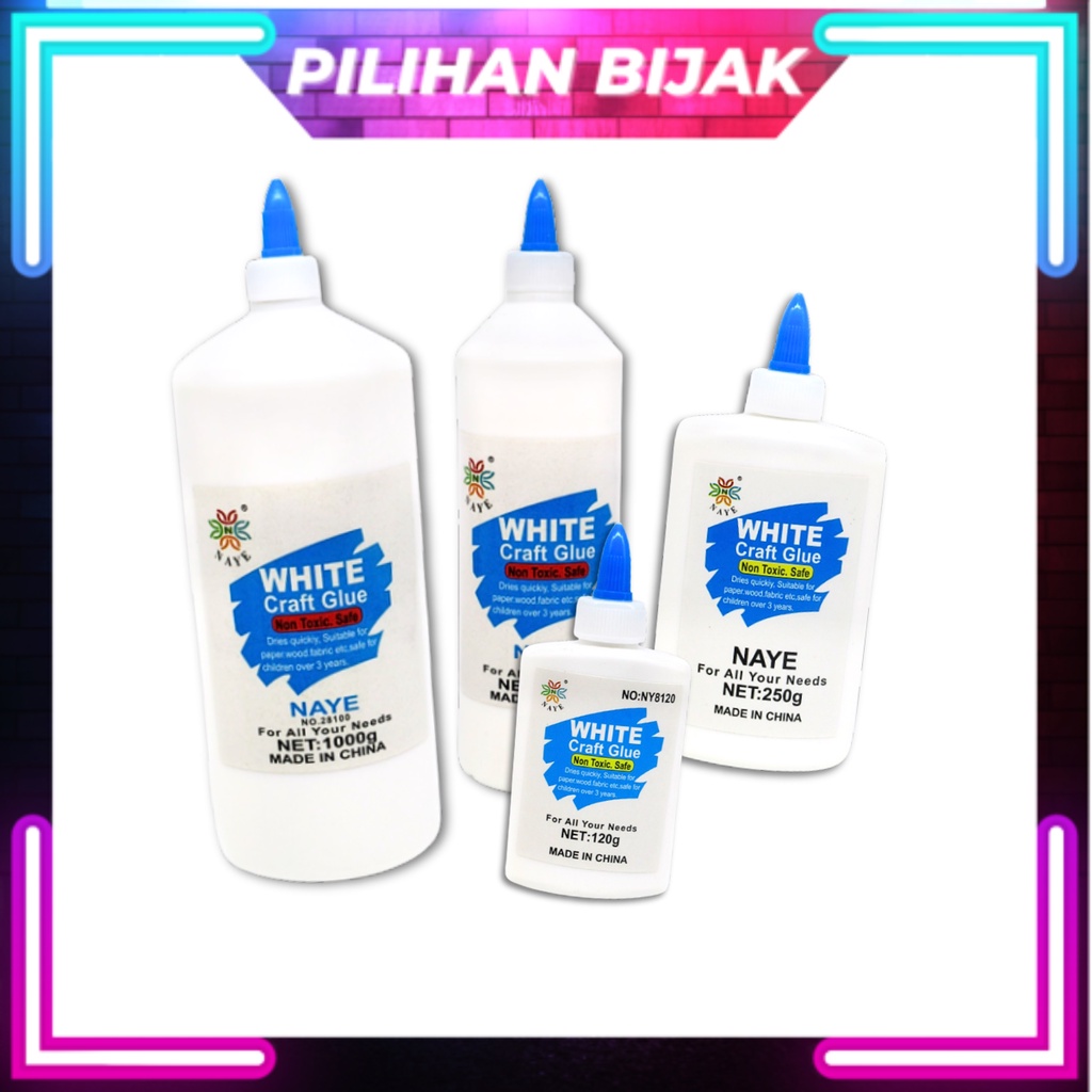 Latex White Glue Gum Putih Fast Dry Glue Gum Kayu Craft Glue General ...