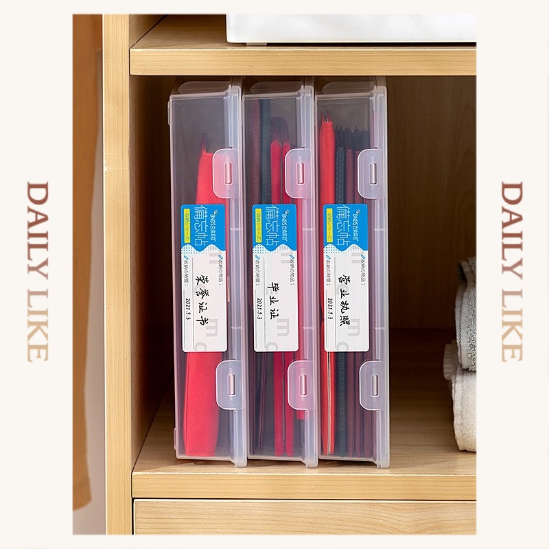 Daily Like | A4 Paper Storage Box Buckle Design Tear-resistant ...