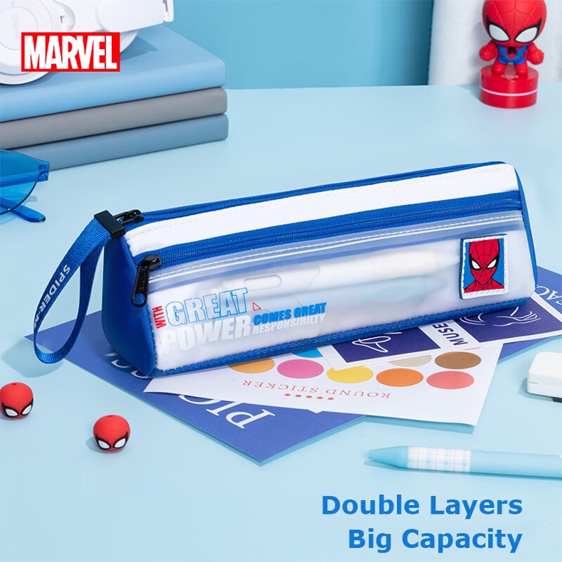 Disney Spider Man Pencil Case Double Pockets | Shopee Malaysia