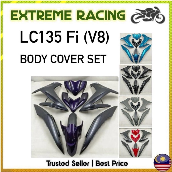 Body Cover Set Coverset Bodyset Body Kit Color Parts Yamaha LC135 V8 Fi 135LC V8 LC 135 V8 Fi ...