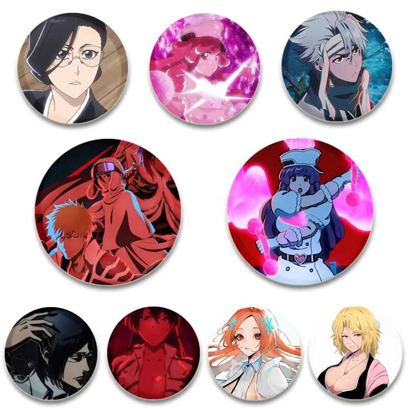 Anime Bleach:Thousand-Year Blood War Pins Cartoon Character Kuchiki ...