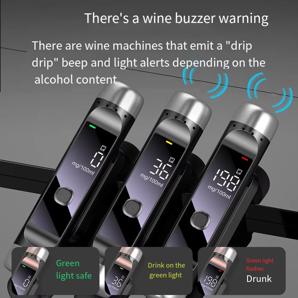3-IN-1 Electric Automatic Alcohol Tester Blow-out Type with LED Digital ...