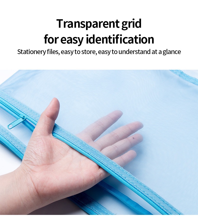 Angel Mark 1PC Storage Bag Zipper A4 A5 A6 Portable Zipper File Bag ...